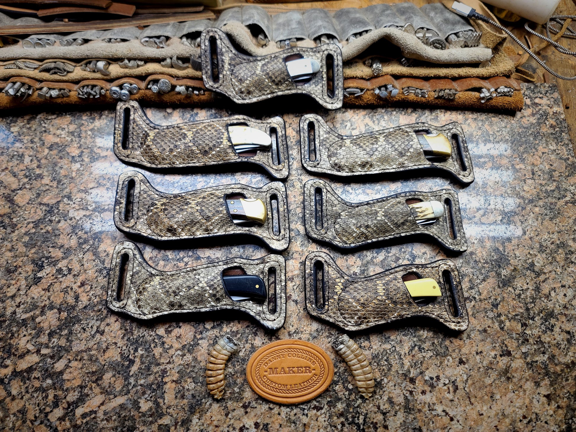 Case Mini Trapper sheath, Rattlesnake Knife Sheath, Horizontal Knife S ...