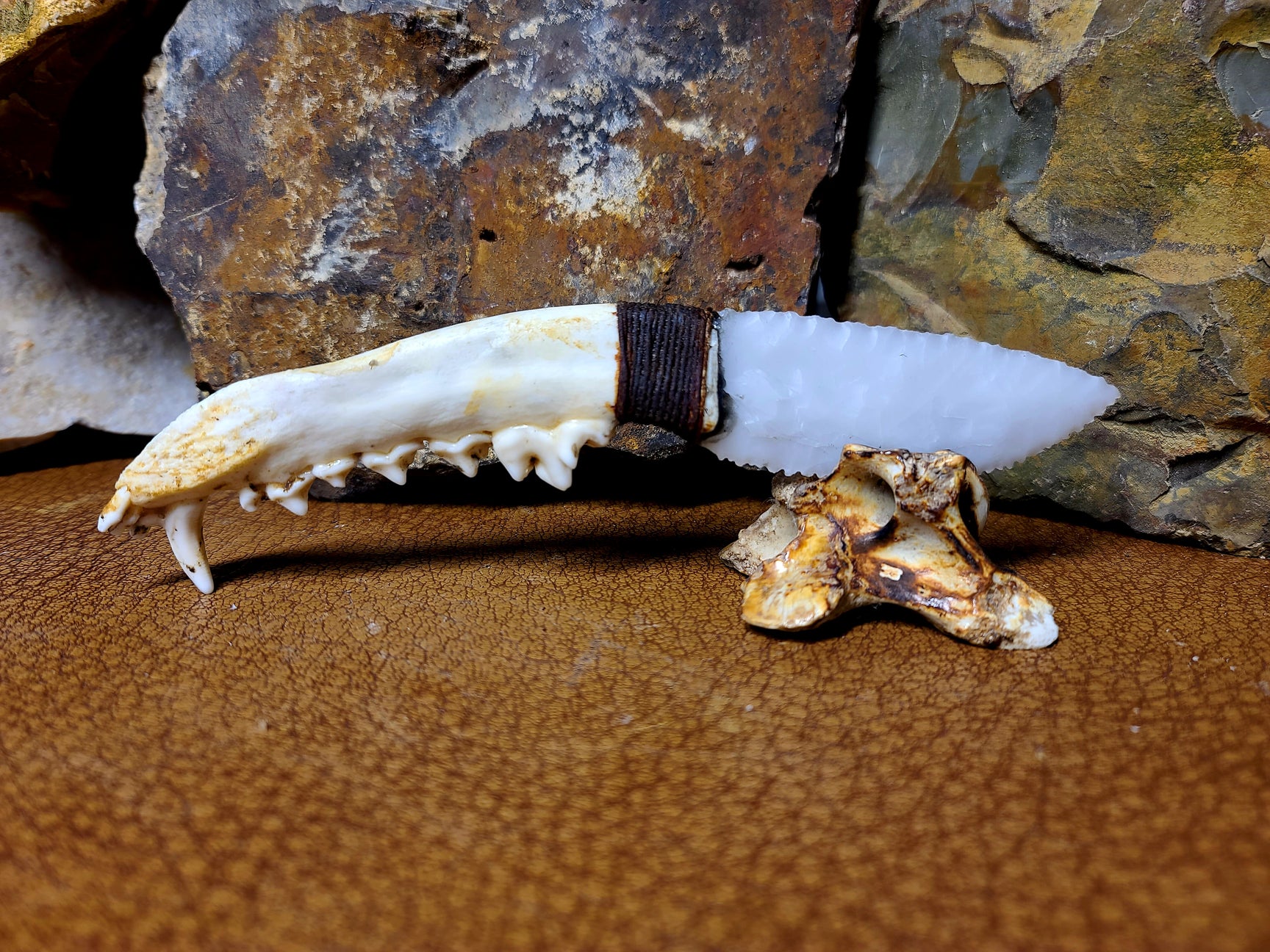 Neolithic Stone Art – Danny Collins Custom Leather