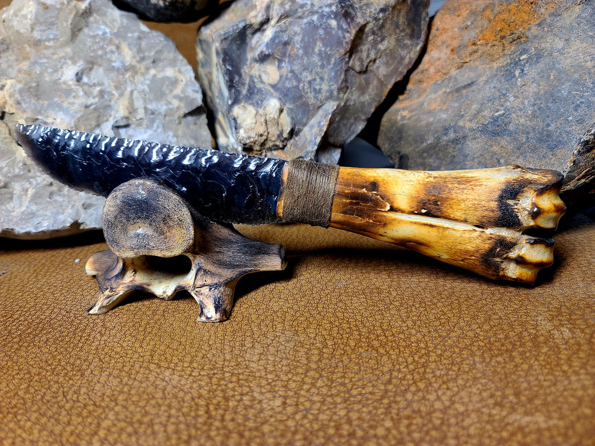 Stone Art, Flintknapping Art – Danny Collins Custom Leather