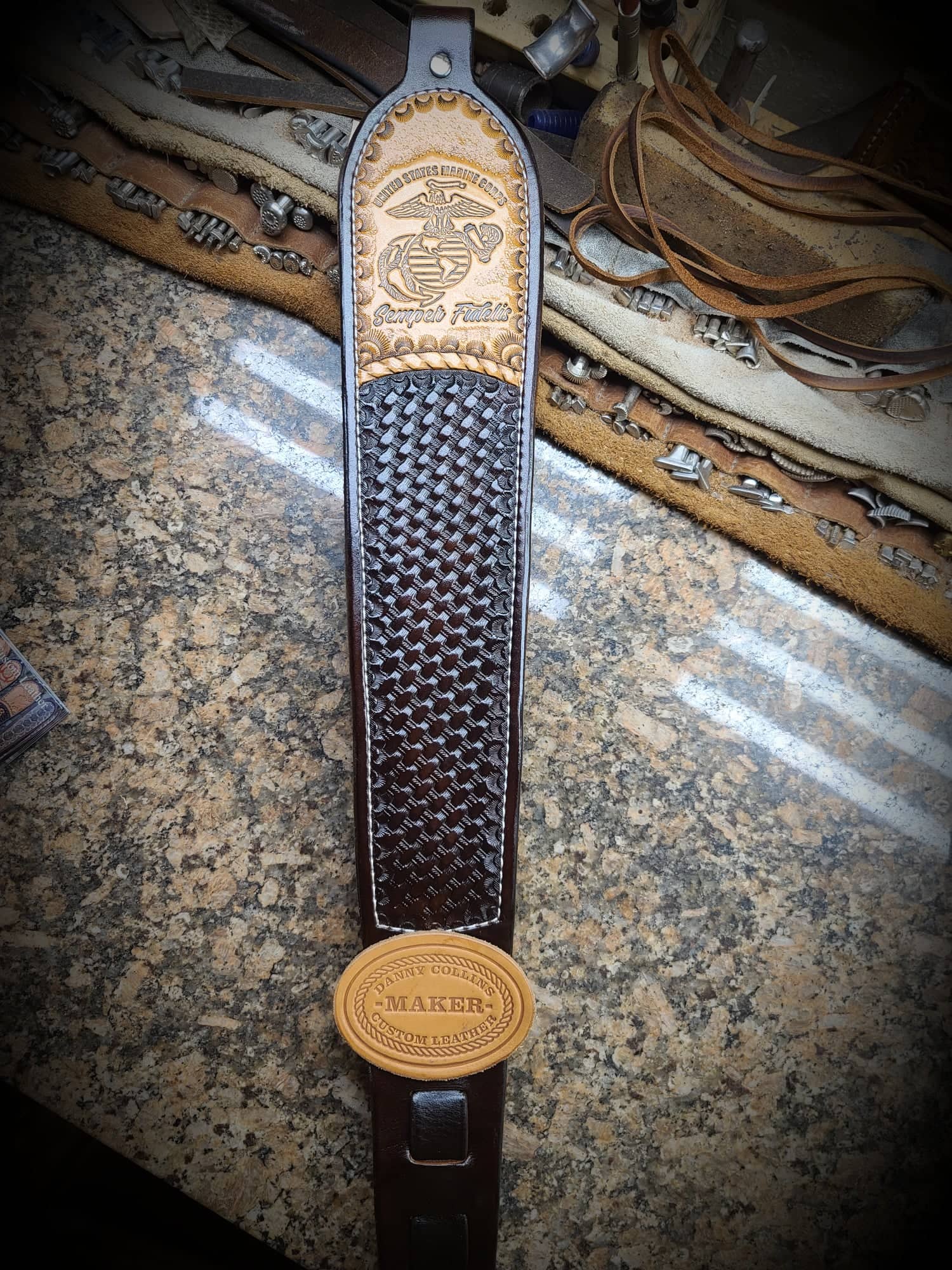 USMC Leather Rifle Slings – Danny Collins Custom Leather