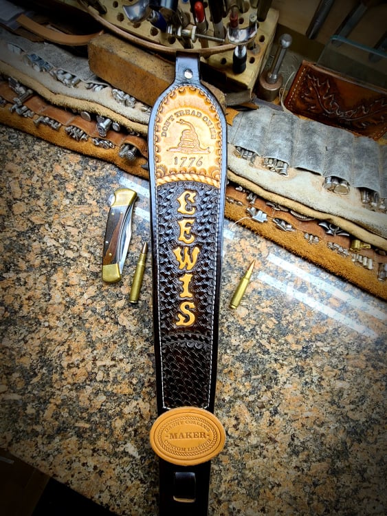 Personalized DTOM Rifle Slings – Danny Collins Custom Leather