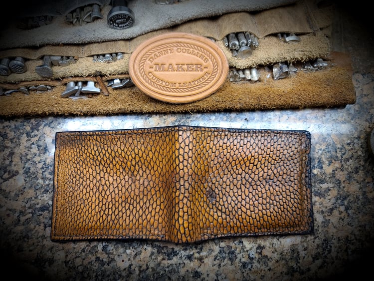 Beaver Tail Wallet with ID, Leather bifold wallet – Danny Collins ...