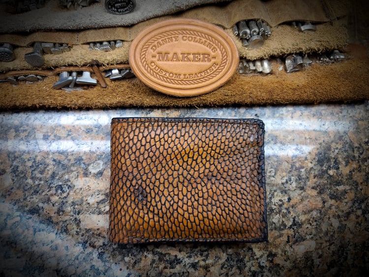 Beaver Tail Wallet with ID, Leather bifold wallet – Danny Collins ...