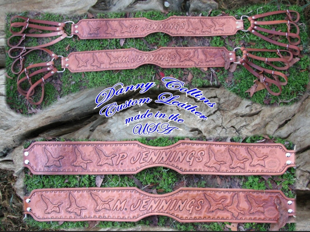 Custom Tooled Duck Lanyards / Game Strap – Danny Collins Custom Leather